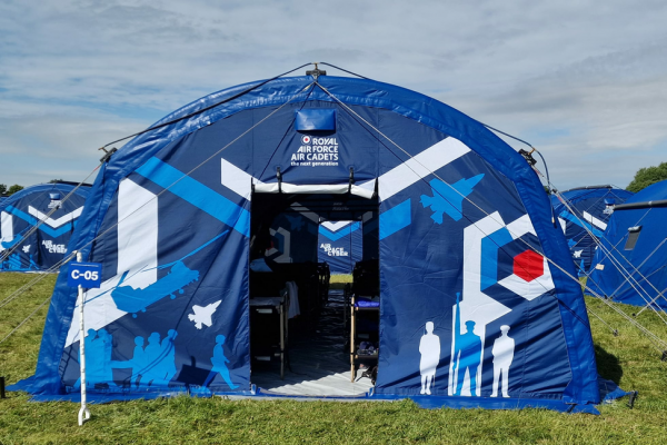 RAF Cadets Tents for RIAT - NIXUS UK NIXUS-UK - Rapid Deployment Shelters